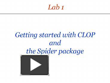 PPT – Lab 1 PowerPoint presentation | free to download - id: 1fa7b0-ZDc1Z