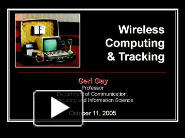 Wireless Computing presentation | free to download