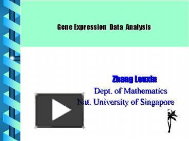 PPT – Gene Expression Data Analysis PowerPoint presentation | free to ...