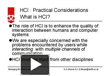 PPT – What is HCI PowerPoint presentation | free to view - id: 1fb34c-MTMxY