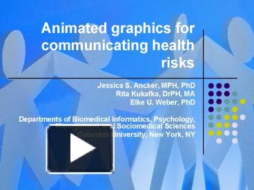 Animated graphics for communicating health risks presentation | free to ...
