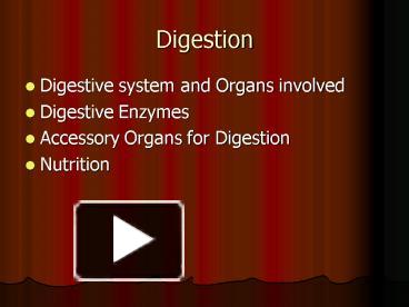 Digestion presentation | free to view