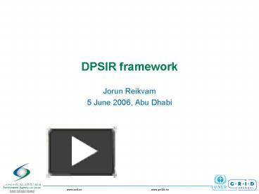 DPSIR framework presentation | free to view
