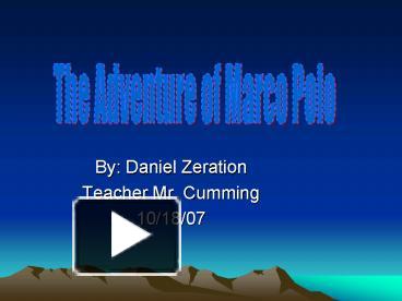 PPT – By: Daniel Zeration PowerPoint presentation | free to view - id ...