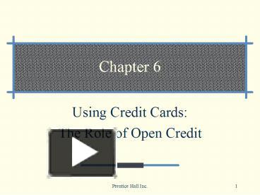 PPT – Using Credit Cards: PowerPoint presentation | free to view - id ...