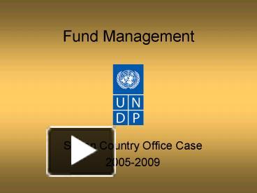 Fund Management presentation | free to view