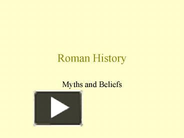 PPT – Roman History PowerPoint presentation | free to view - id: 1fc8aa ...