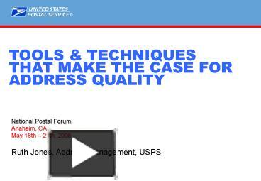PPT – USPS Standard Blue Presentation PowerPoint presentation | free to ...
