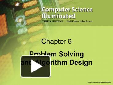 Problem Solving and Algorithm Design presentation | free to view