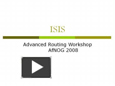 ISIS presentation | free to view