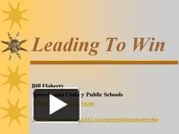 Leading To Win presentation | free to view