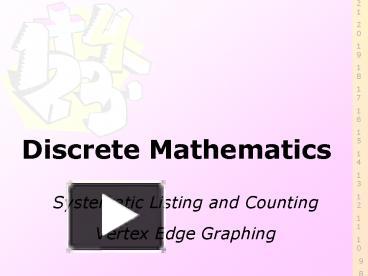 PPT – Systematic Listing and Counting PowerPoint presentation | free to ...