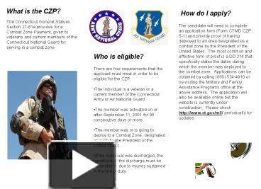 What is the CZP? presentation | free to view