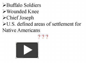 PPT – Buffalo Soldiers PowerPoint presentation | free to view - id ...
