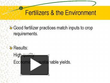 Fertilizers presentation | free to view