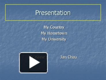 My Country presentation | free to view