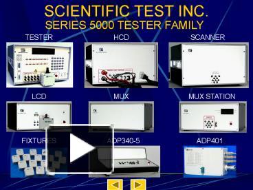 SCIENTIFIC TEST INC' presentation | free to view