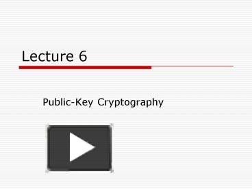 PPT – PublicKey Cryptography PowerPoint presentation | free to view ...