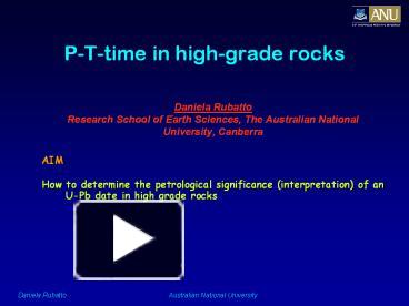 PPT – P-T-time in high-grade rocks PowerPoint presentation | free to ...