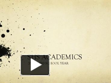 PPT – SHS ACADEMICS PowerPoint presentation | free to download - id ...