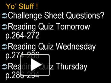 PPT – Yo Stuff PowerPoint presentation | free to view - id: 203aa-NjFhN