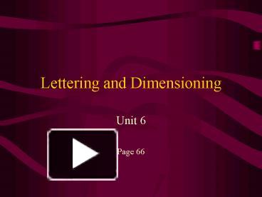 PPT – Lettering and Dimensioning PowerPoint presentation | free to view ...