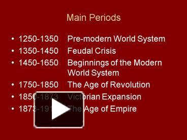 PPT – Main Periods PowerPoint presentation | free to view - id: 203ec-NTE0M