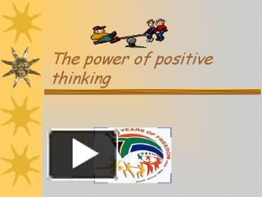 The power of positive thinking presentation | free to view