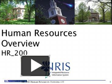 PPT – Human Resources Overview PowerPoint presentation | free to ...