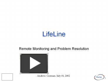 PPT – LifeLine PowerPoint presentation | free to view - id: 205b67-ZDc1Z
