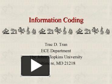 PPT – Information Coding PowerPoint presentation | free to view - id ...
