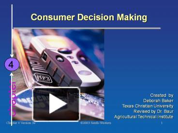 PPT – Consumer Decision Making PowerPoint presentation | free to view ...