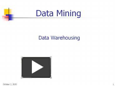 Data Mining Data Warehousing presentation | free to download