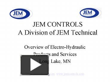 JEM CONTROLS A Division of JEM Technical presentation | free to view