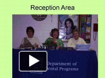 Reception Area presentation | free to view