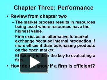 PPT – Chapter Three: Performance PowerPoint presentation | free to view ...