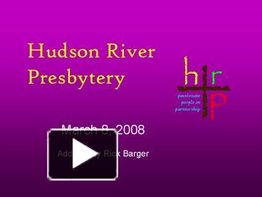 PPT – Hudson River PowerPoint presentation | free to view - id: 20837d ...