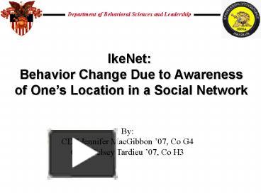 IkeNet: presentation | free to view