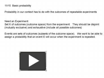 PPT – 1115 Basic probability PowerPoint presentation | free to download ...