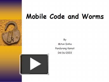 PPT – Mobile Code PowerPoint presentation | free to download - id ...