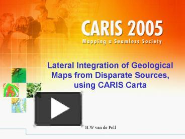 Lateral Integration of Geological Maps from Disparate Sources, using ...