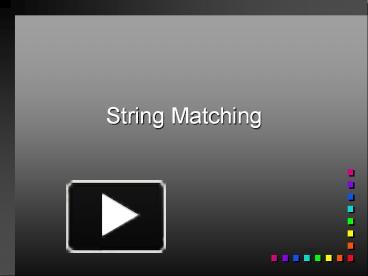 String Matching presentation | free to download