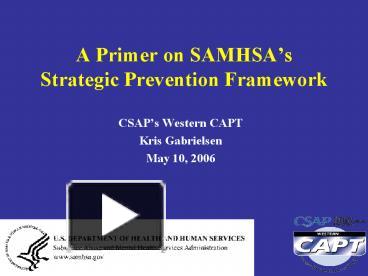 PPT – A Primer on SAMHSA PowerPoint presentation | free to view - id ...