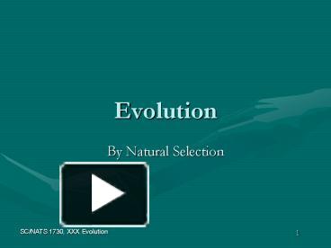 PPT – Evolution PowerPoint presentation | free to download - id: 209ace ...