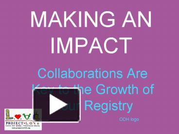 PPT – MAKING AN IMPACT PowerPoint presentation | free to download - id ...