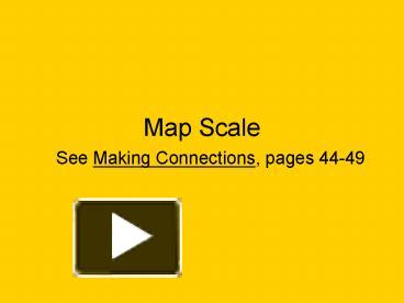 Map Scale presentation | free to view