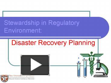 PPT – Stewardship in Regulatory Environment: PowerPoint presentation ...