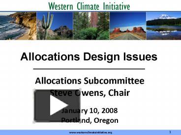 Allocations Design Issues presentation | free to view
