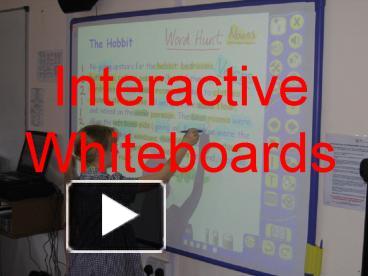 PPT – Interactive Whiteboards PowerPoint presentation | free to ...