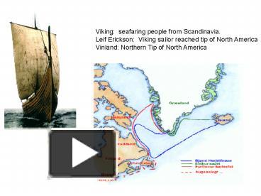 Viking: seafaring people from Scandinavia' presentation | free to view